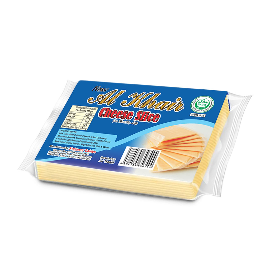 Al Khair Cheddar Cheese Slices - Euphoria Rajani