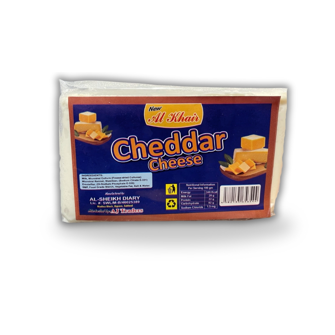 Al Khair Cheddar Cheese Block - Euphoria Rajani